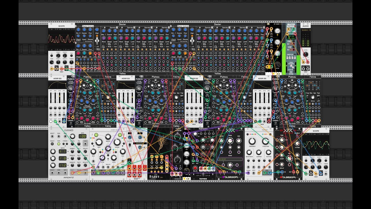 Chill generative ambient VCV Eurorack stream - YouTube