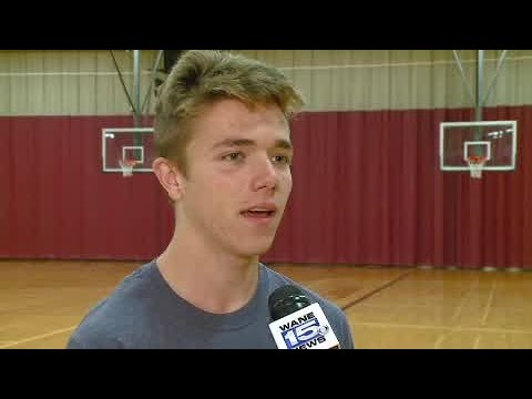 Wilson Whicker, Drake Kropf, Reece Gibson, and coach Scott Steffen at ...