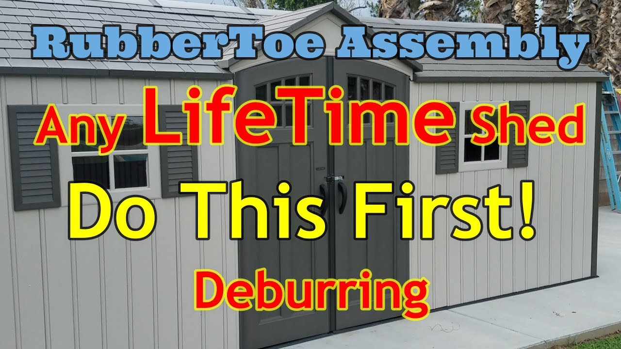 First Day ANY Lifetime Outdoor Shed DO THIS FIRST How To Build - YouTube