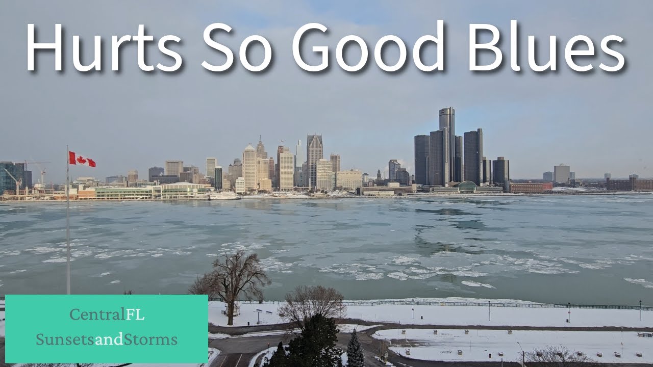 Hurts So Good Blues | Icy January Detroit River Flow from Windsor ...