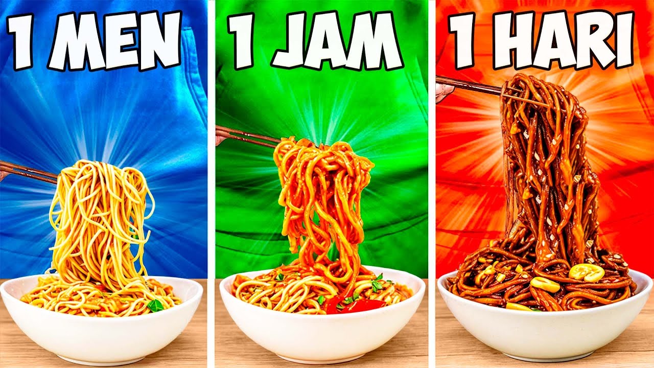 1 Menit Vs. 1 Jam Vs. 1 Hari Mie VANZAI - YouTube