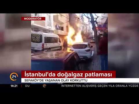 Sefaköy'de doğalgaz patlaması
