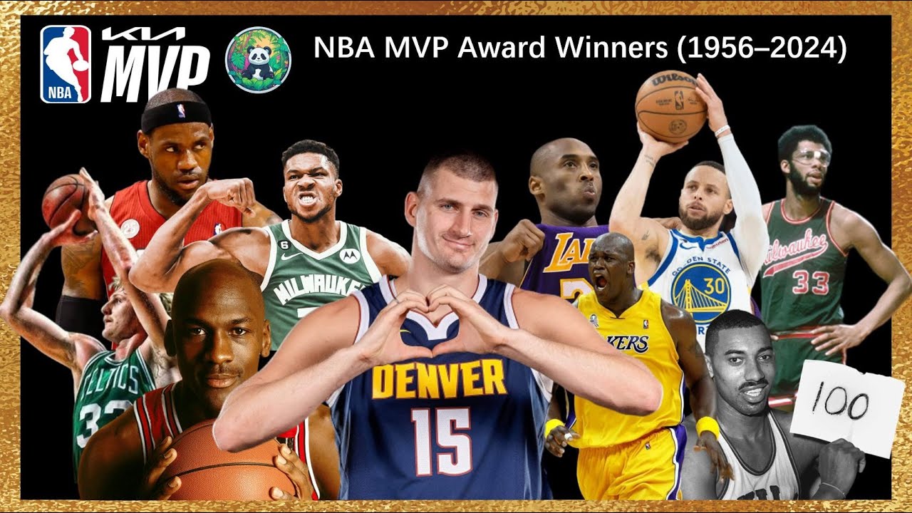 NBA MVP Award Winners (1956–2024) - YouTube