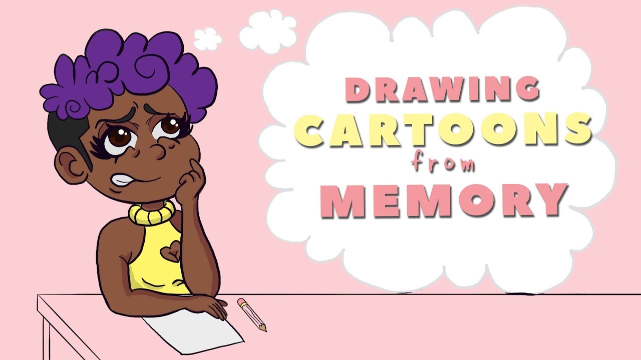 DRAWING CHALLENGE: Drawing Childhood Cartoons from Memory - YouTube