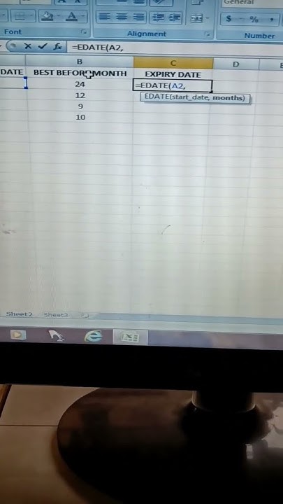 How To Calculate Expiry Date In Excel Viral Trending Excel Shortsviral Youtube