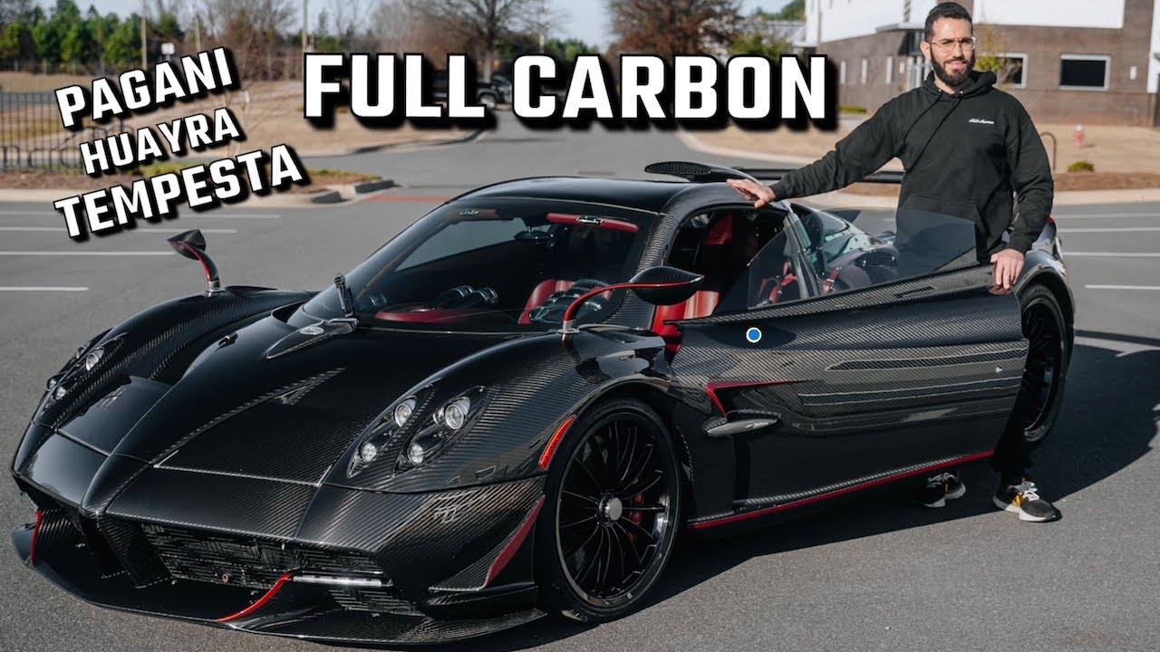 PAGANI HUAYRA ROADSTER TEMPESTA "BLACK MAMBA" FULL EXPOSED CARBON - YouTube
