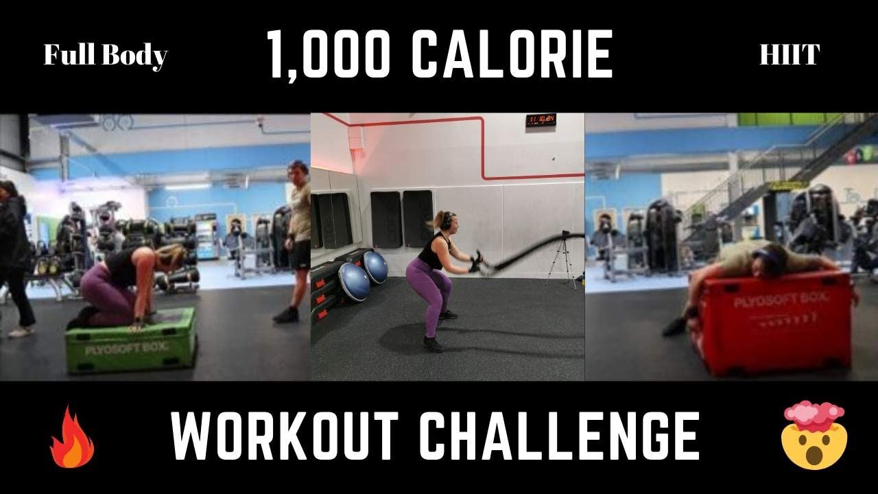 1000 CALORIE WORKOUT CHALLENGE - YouTube