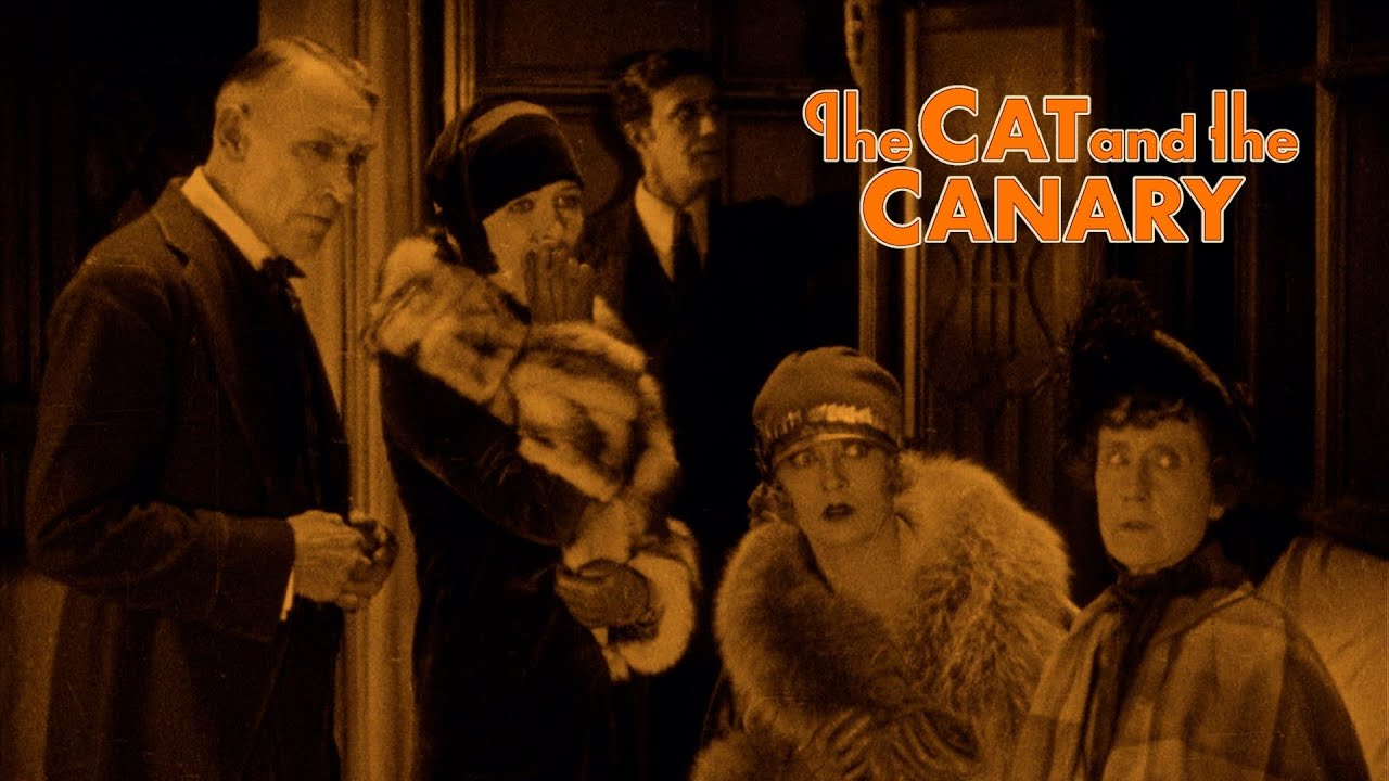 THE CAT AND THE CANARY (1927) "The clock strikes midnight" Movie Clip ...