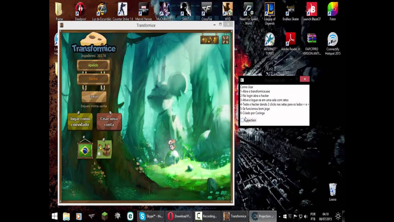 Projection Hack - Universo Hack (Transformice) - YouTube