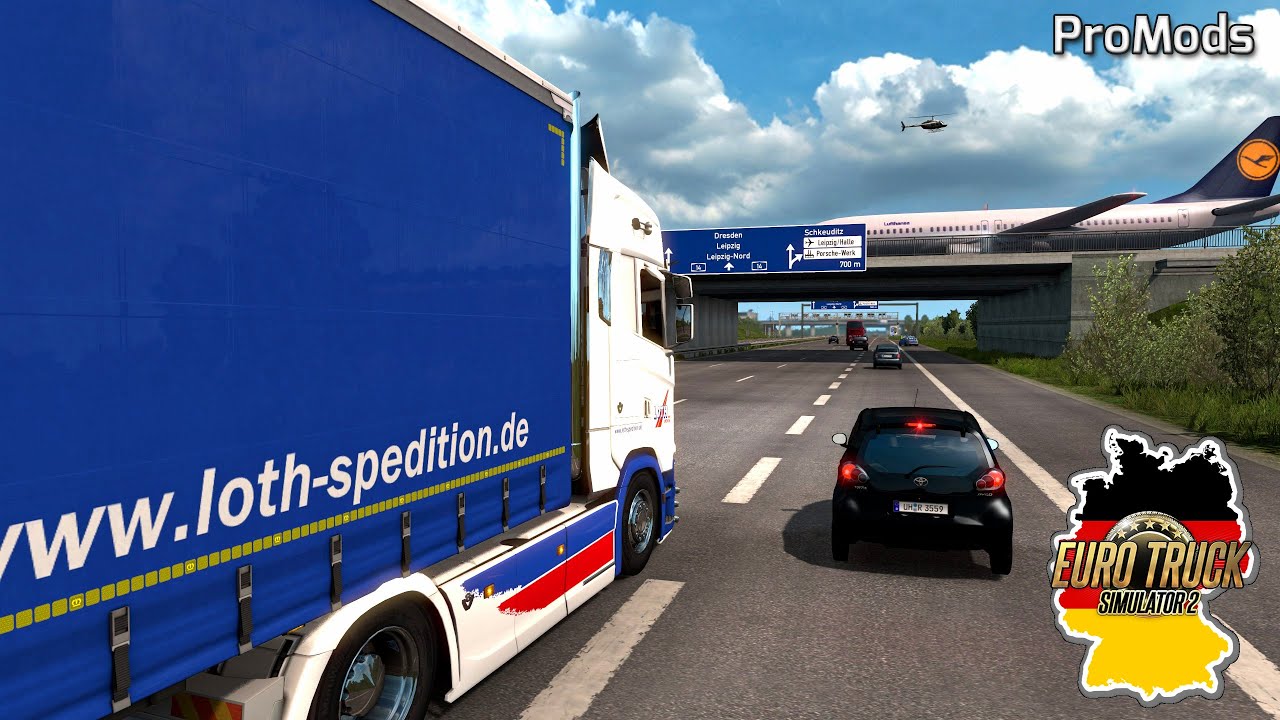 ETS2 Endlich durch Deutschland - A14 Flughafen Leipzig [#1560] EURO ...