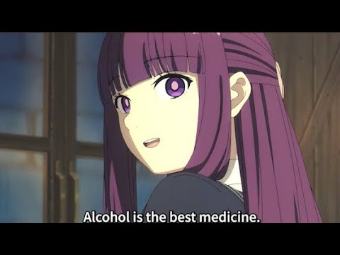 Fern learns that Alcohol is the Best medicine || Frieren: Beyond ...