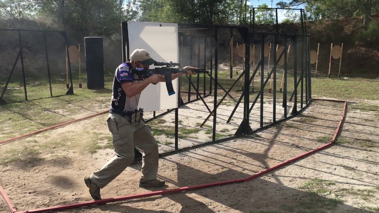 Some quick 3 Gun rifle work at Universal Shooting Academy - YouTube