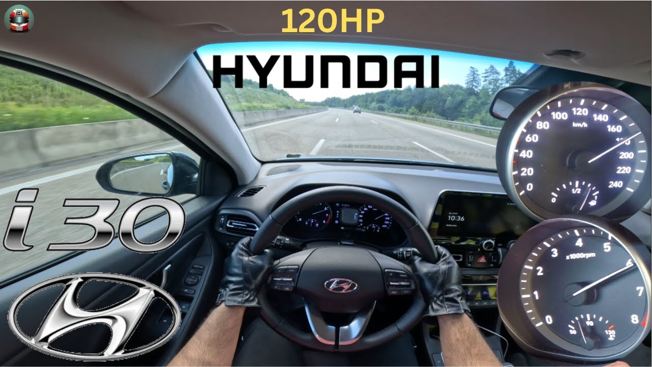 Hyundai i30 || 120HP || TOP SPEED on german Autobahn - YouTube