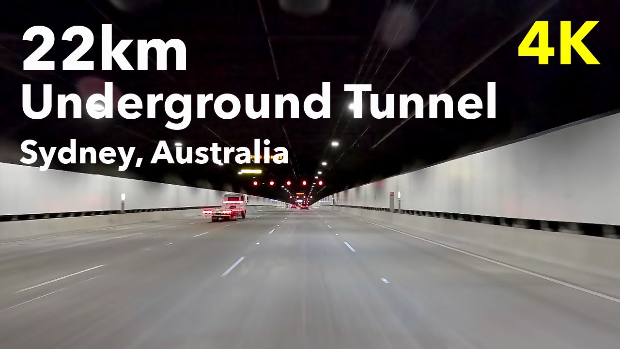 [4K] 22km Underground Tunnel｜M8 - M4 WestConnex, Sydney, Australia ...