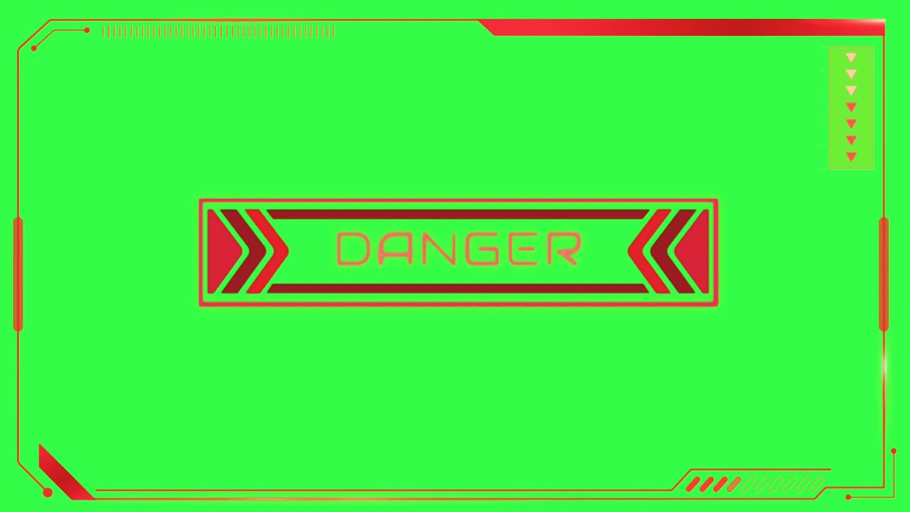 Danger green screen effect for editors - YouTube
