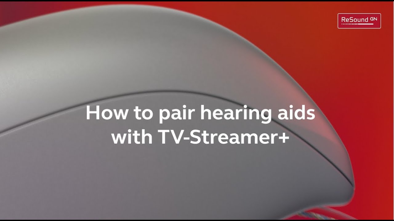 ReSound Nexia BTE - How to pair BTE hearing aid to TV Streamer+ - YouTube
