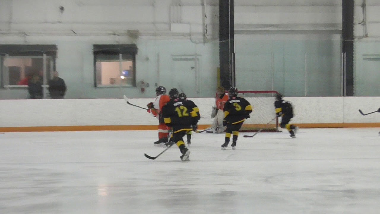 7 VS BowRiver P1, Nolan and Tighe backchecking on the boards, Feb 22 ...