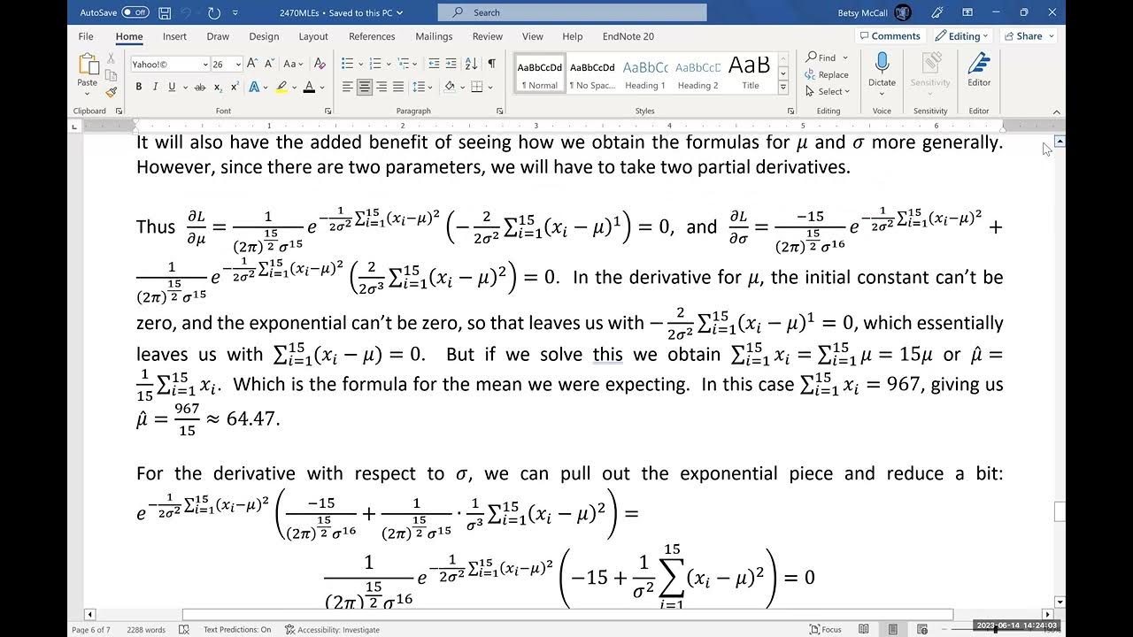 Maximum Likelihood Functions: Part 3 - YouTube