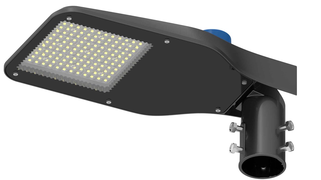 28W-180W LED Street Light 198-264Vac 140LM/W - YouTube