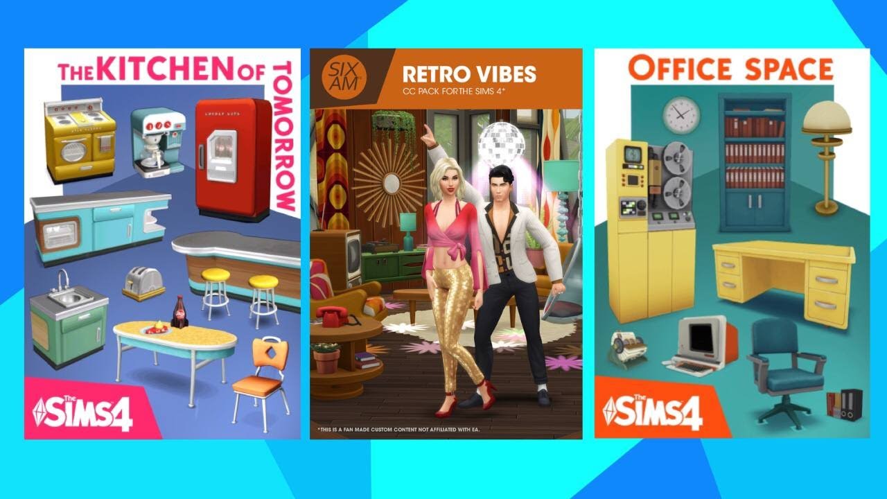 🌼SIMS 4 CC de MUEBLES RETRO 🌼 (parte 1) - YouTube
