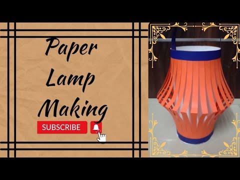 Paper Lamp Making at Home | DIY Decoration Ideas | Paper Lantern Tutorial Very Easy - YouTube