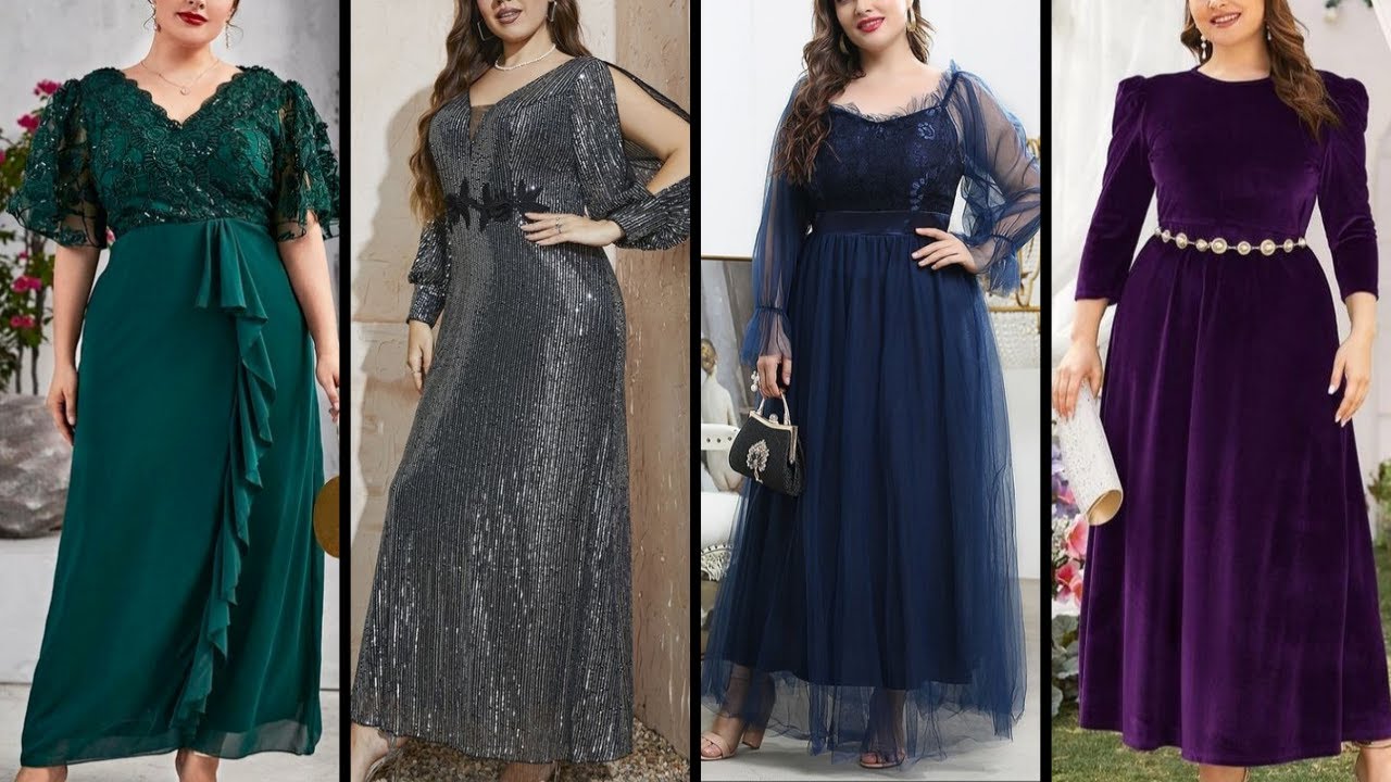 Beautiful and Stylish party wear and evening dresses for plus size ...