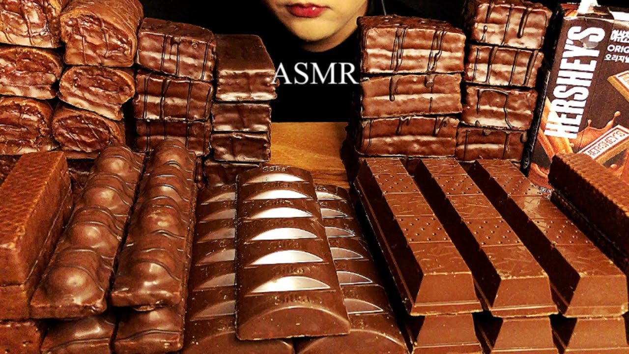 ASMR CHOCOLATE DESSERTS(SILKA, GARDENA, MONCHER, ROLLINO, KIKER BAR ...