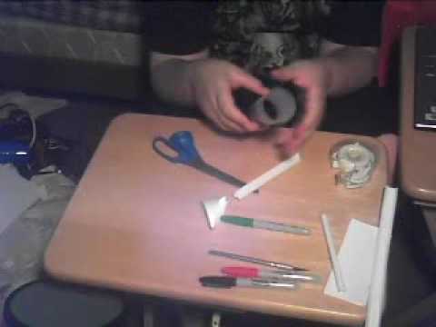how to make a paper gun scope 3 - YouTube