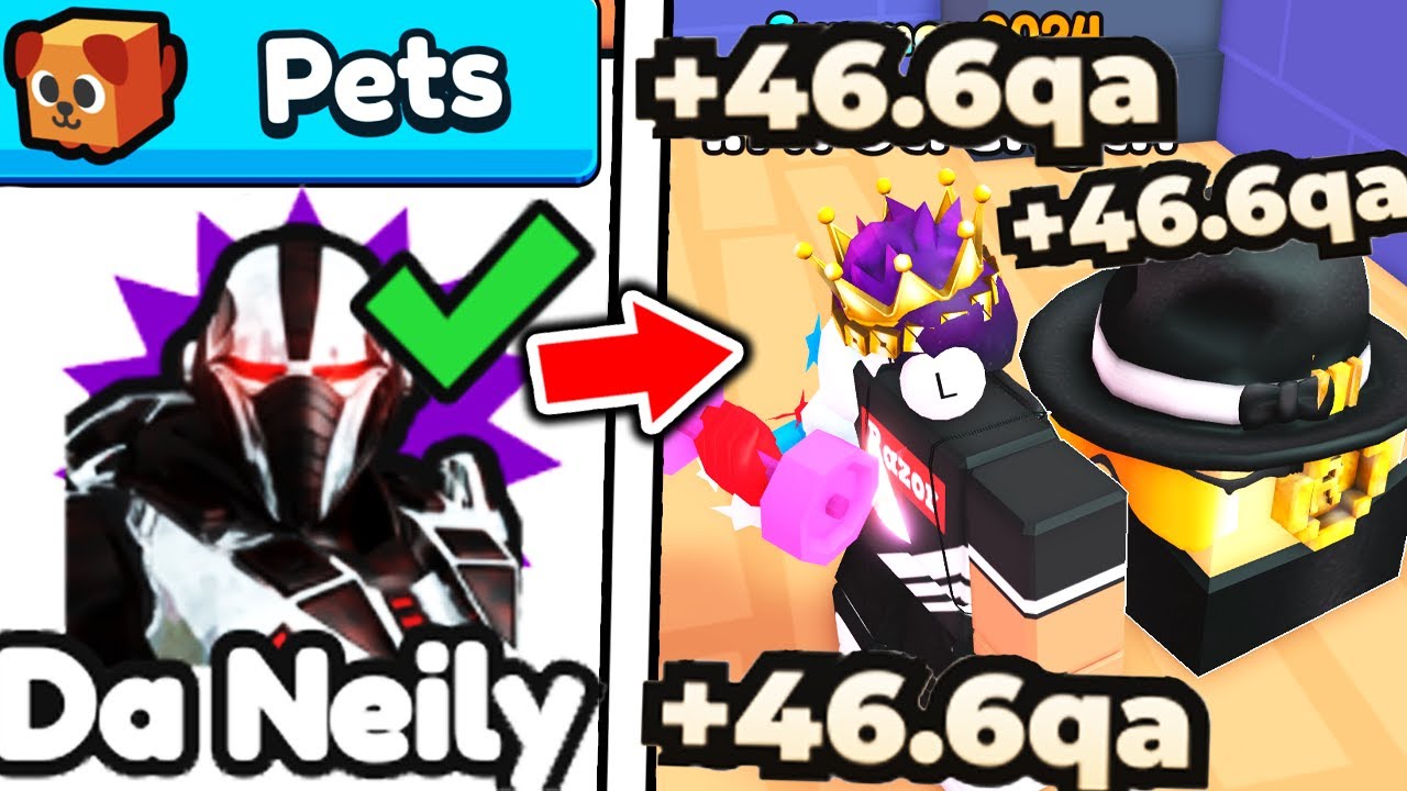 I Got RAREST ADMIN DA NEILY PET AGAIN in Roblox Arm Wrestle Simulator ...