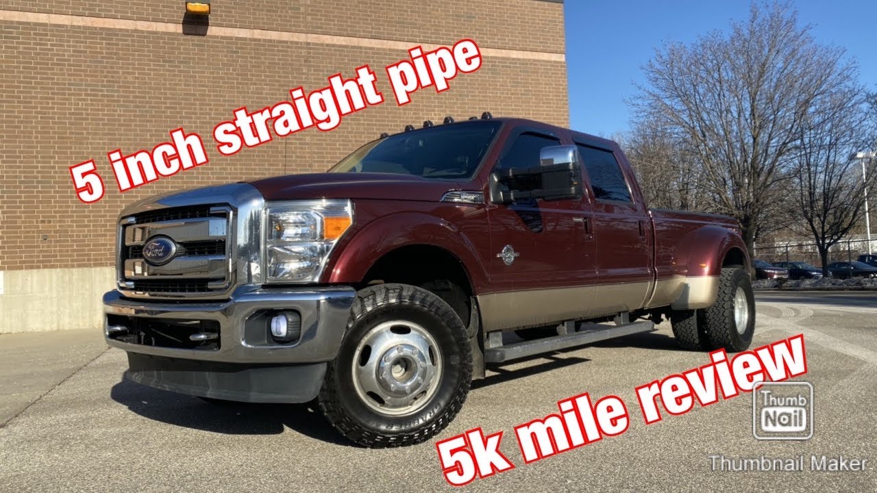 6 7 Powerstroke 5 Inch Straight Pipe Review Youtube