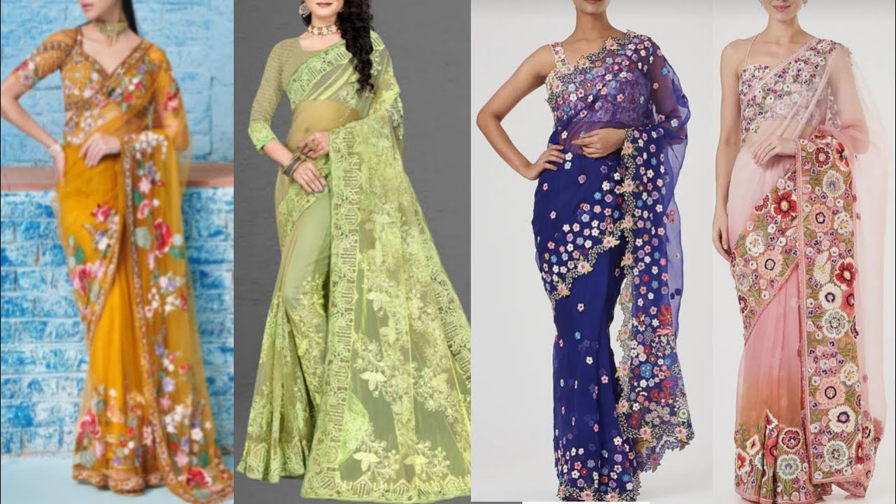 35 Exclusive Net Sarees That Are Talk Of The Town This Wedding Season🍁 ...