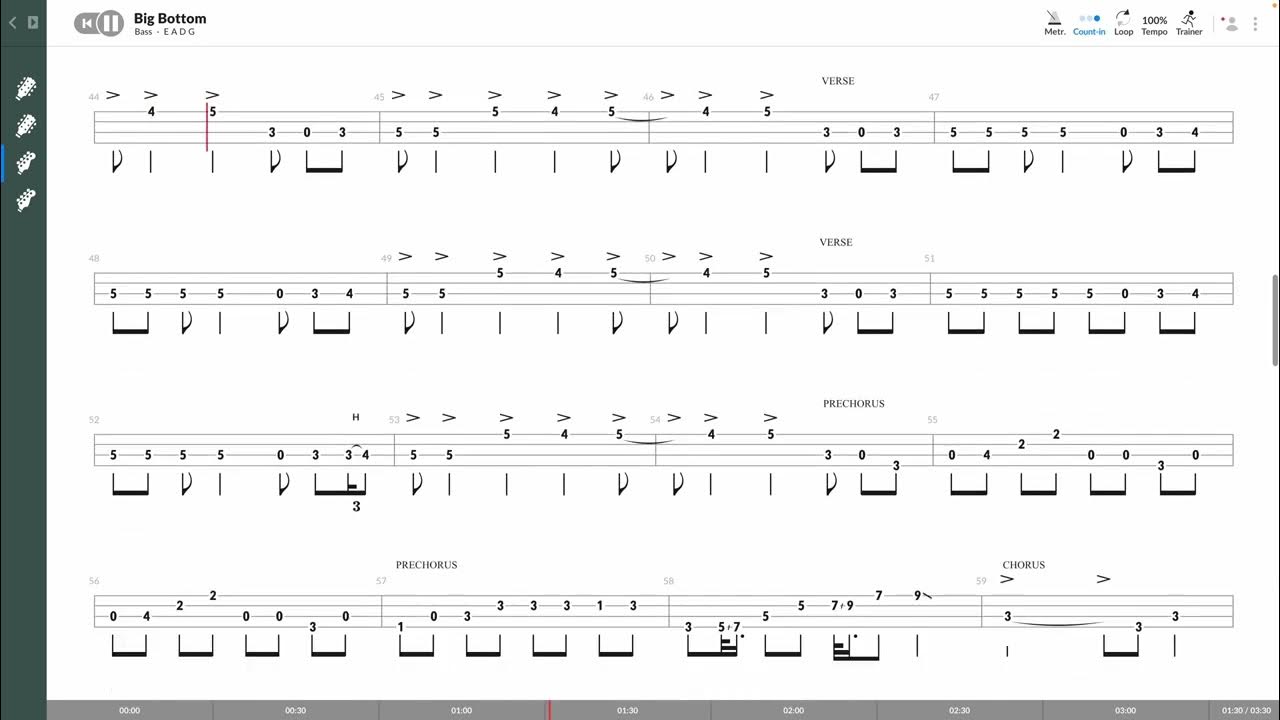 Spinal Tap - Big Bottom (BASS TAB PLAY ALONG) - YouTube