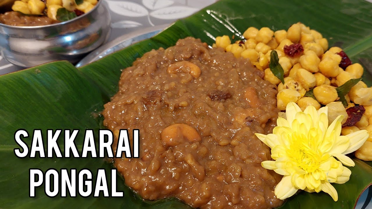 Sakkarai Pongal recipe | Sweet Pongal | Pongasoru kacang recipe ...