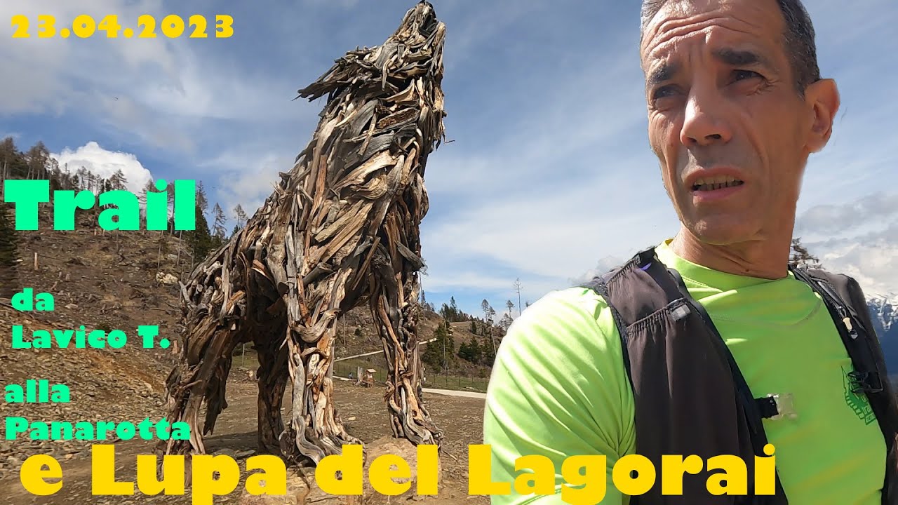 dal parco Terme di Levico alla c.ma Panarotta e scultura della Lupa del ...