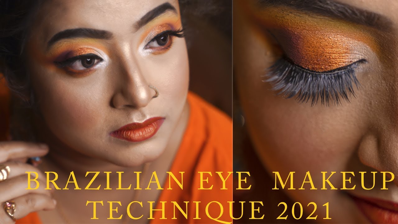 BRAZILIAN EYE MAKEUP TECHNIQUE 2021 IN BENGALI - YouTube