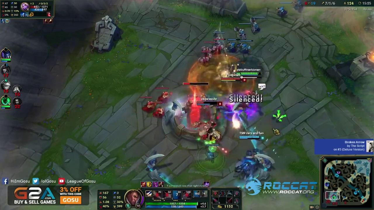 LoL highlights- Gosu with best play on stream #4 - YouTube