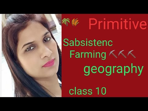 Agriculture | primitive Subsistence Farming | Class10 Geography - YouTube