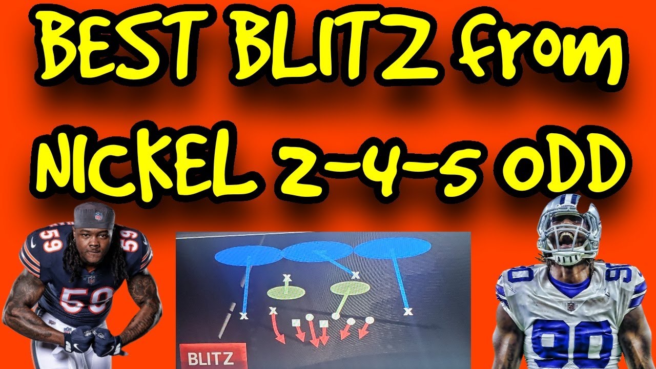 BEST BLITZ in Madden 22 from NICKEL 2 4 5 ODD! MANY SACKS! BEST WAY TO ...