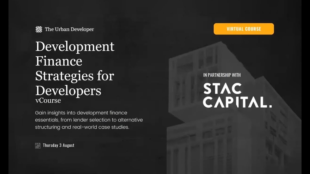 Development Finance Strategies for Medium to Large Developers: STAC Capital & The Urban ...