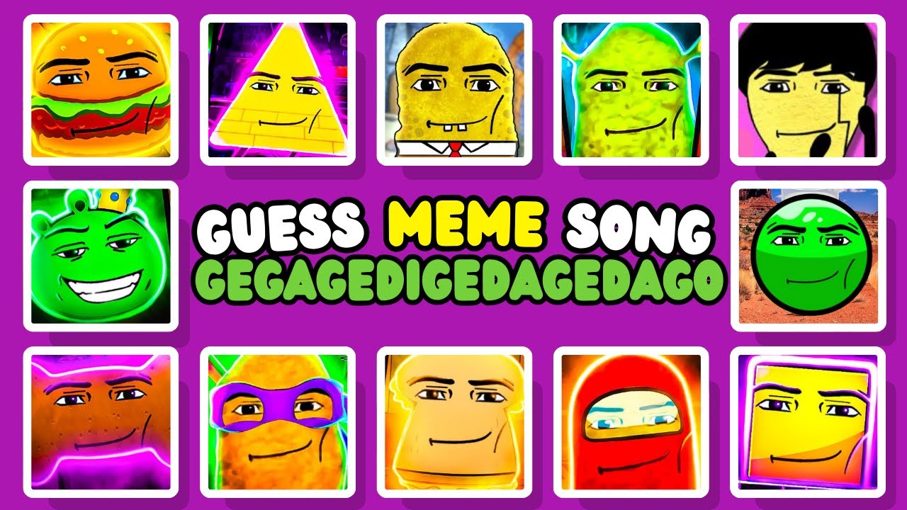 GUESS MEME SONG l Gedagedigedagedago In Different Cartoons Universes ...