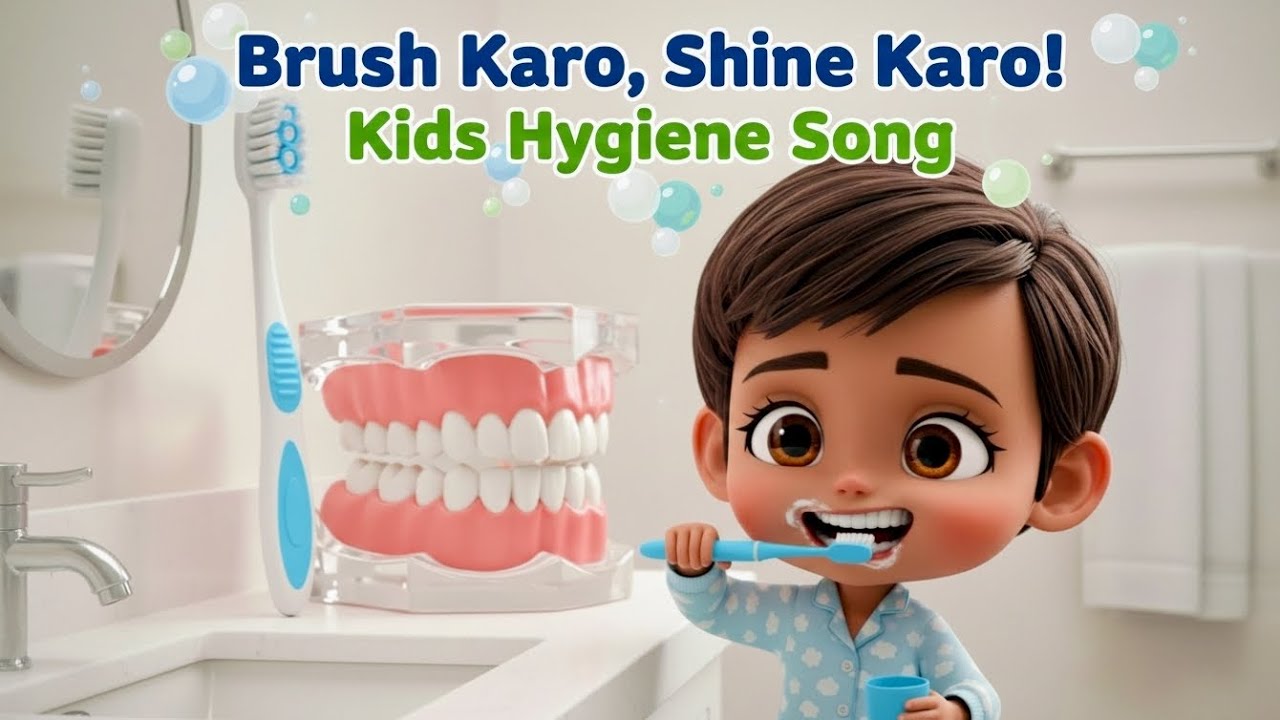 Brush Karo Kids Hygiene Song. Hindi Rhyme. - YouTube