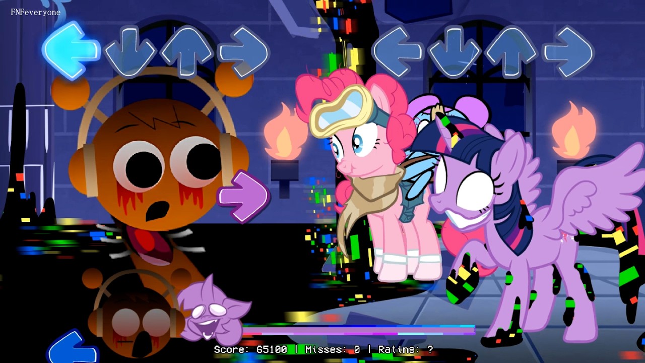 FNF Sprunki Horror All Phases Vs glitch Twilight Sparkle | Dusk Till ...
