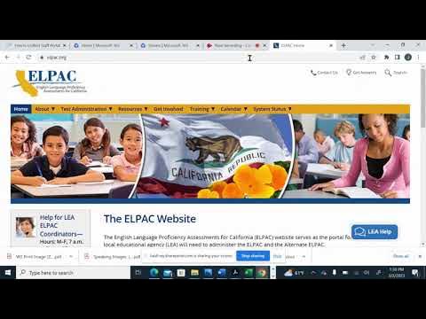 Watch 'How to Access ELPAC Practice Test' - YouTube