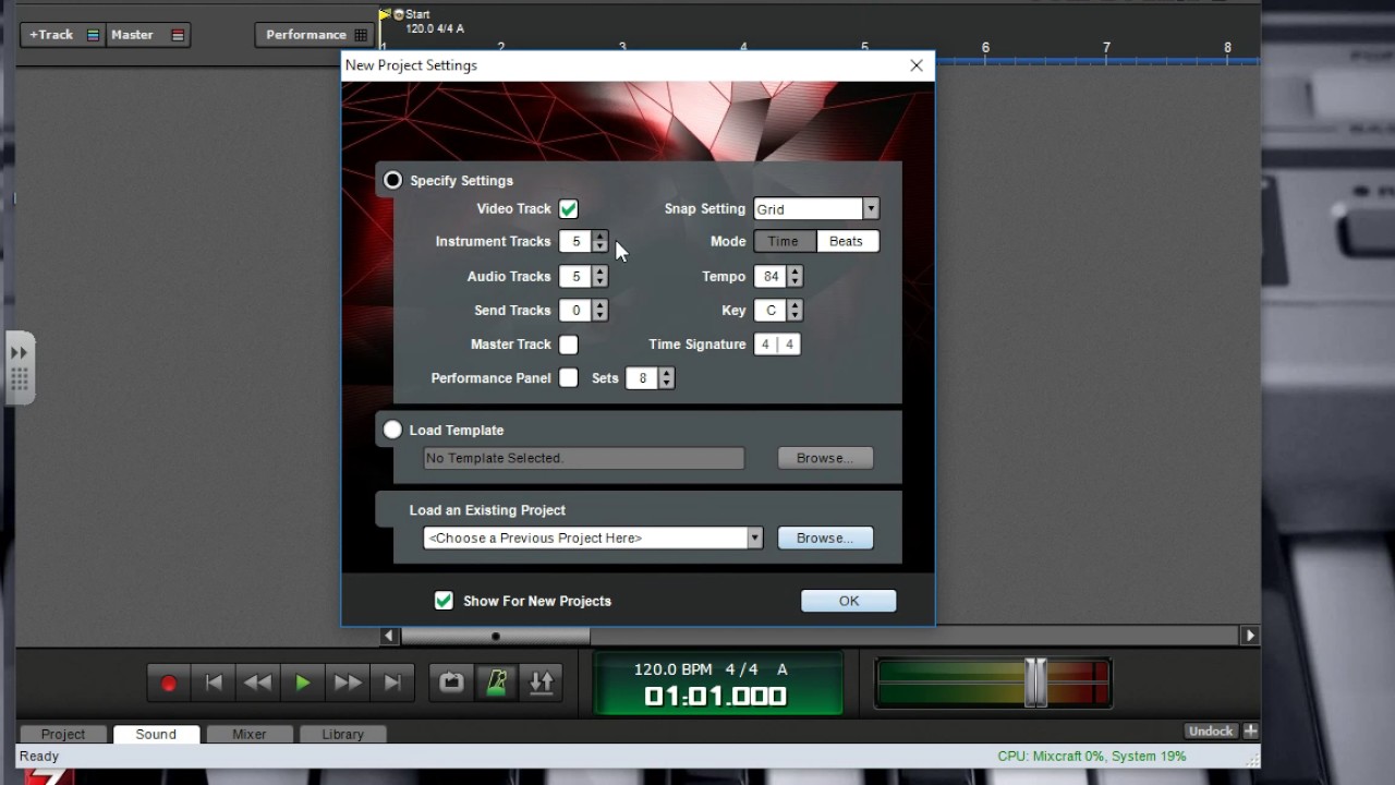 Starting a New Mixcraft Project - YouTube