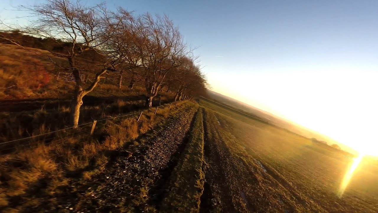 sunset on a dirt track - YouTube