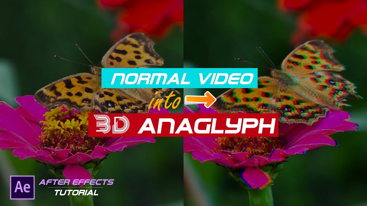 Convert Normal Video Into Amazing 3D Anaglyph (Red-Cyan) in After ...