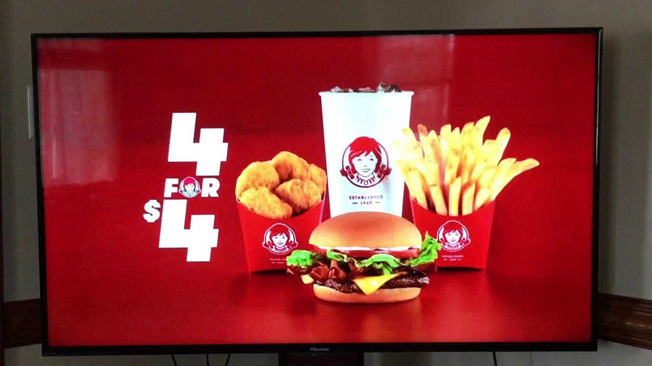 Wendy’s Commercial - 4 for $4 “Nothing Beats the 4 for $4” (:15, 2020 ...