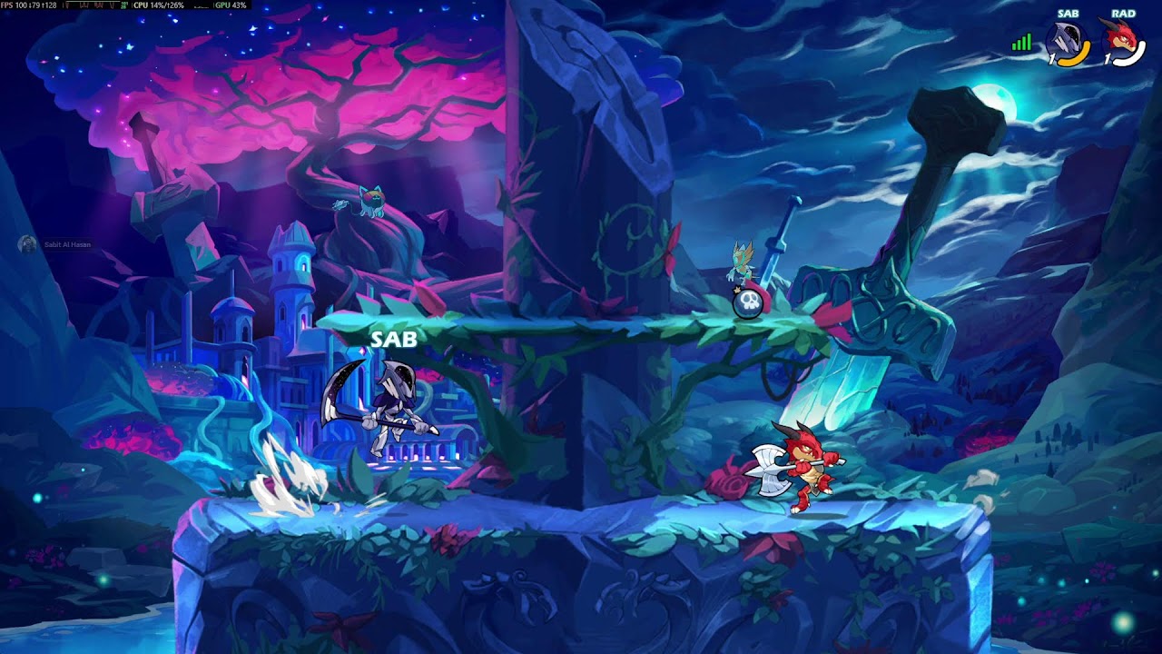 Brawlhalla 2v2 co-op Gameplay - YouTube