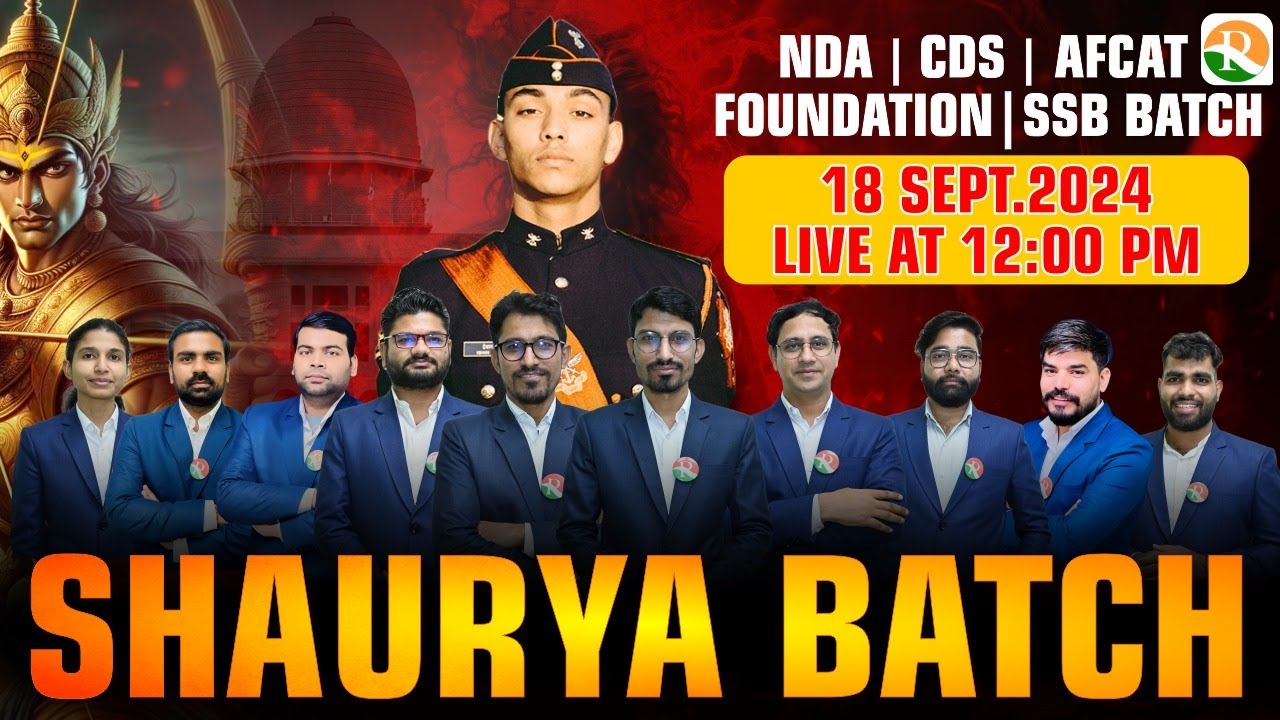 Shaurya Batch | New Batch Course for NDA, CDS, AFCAT, SSB | NDA Batch ...