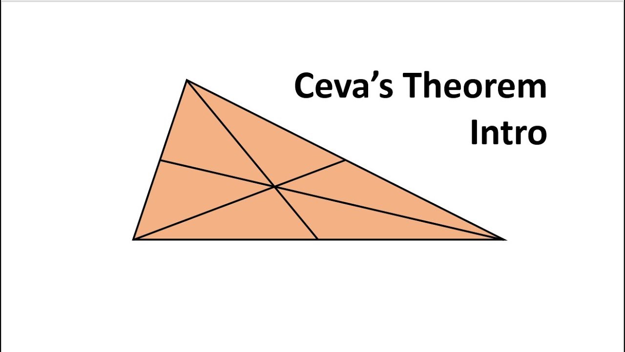 Ceva's Theorem Introduction - YouTube